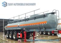 China 3 Axle Sulphuric Acid 18000L Fuel Tanker Semi Trailer 9980*2490*3800mm for sale
