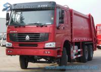 China Heavy Duty 15000L 15M3 HOWO Garbage Trucks 6 X 4 WP10.300NE31 Engine for sale