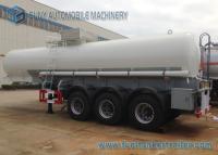 China Transport Sulfuric Acid 30000L Oil Tank Trailer 3 Axle With Cylinder Shaped for sale