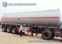 China Hydrochloric Acid FUWA 13 Ton Fuel Tanker Trailer Three Axle Trailers 32000L for sale