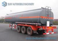 China Customized Oil Tank Trailer 42000L Trapezoid Alcohol Chemical Tank Trailer 0.9 Bar for sale