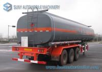 China Customized Oil Tank Trailer 42000L Trapezoid Alcohol Chemical Tank Trailer 0.9 Bar for sale