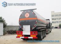 China SUNY Plastic / Aluminum Horizontal Chemical Tank Trailer For Sodium Hydrate for sale