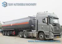 China SUNY Plastic / Aluminum Horizontal Chemical Tank Trailer For Sodium Hydrate for sale