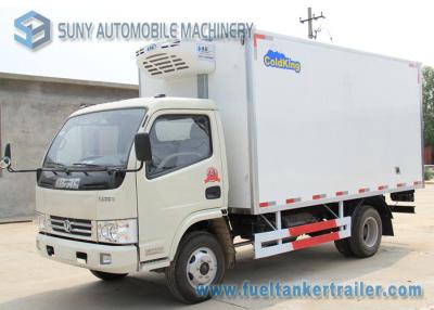 China Colored Dongfeng 3T / 5T Refrigerated Box Truck 4x2 10m3-14m3 for sale