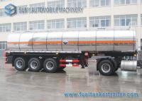 China Ammonium Mitrate Oxidatioin Fuel Tank Trailer , 28000L 3 Axle Stainless Steel Tanker Trailers for sale