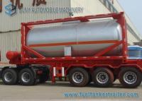 China 20 Foot Round LPG Tank Trailer , Anti - Corrosion Propane LPG Semi Trailer for sale