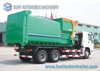 China 15m3 Tipping Bucket Type 6x4 Hook Lift Garbage Truck 7.5kw 380V / 50Hz for sale