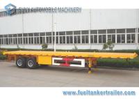 China Container Transport 40FT Flat Bed Trailer 2 Axle Trailer ISO for sale