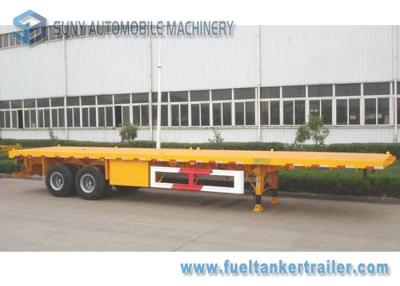 China Container Transport 40FT Flat Bed Trailer 2 Axle Trailer ISO for sale