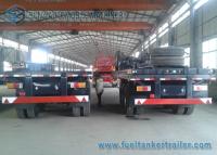 China Carbon Steel Three Axle 50 Ton Flatbed Semi Trailer 13000*2500*1500mm for sale