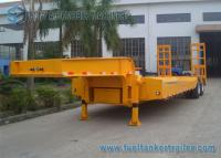 China Low Bed 30 Ton Flatbed Semi Trailer Dual Axle Trailer With WABCO Brake for sale