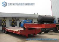 China Low Bed 30 Ton Flatbed Semi Trailer Dual Axle Trailer With WABCO Brake for sale