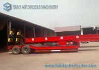 China Low Bed 30 Ton Flatbed Semi Trailer Dual Axle Trailer With WABCO Brake for sale
