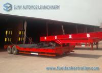 China Low Bed 30 Ton Flatbed Semi Trailer Dual Axle Trailer With WABCO Brake for sale