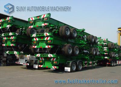 China Skeleton 30 Ton Two Axle Flatbed Semi Trailer 40 Foot Flatbed Trailer for sale