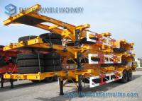 China Skeleton 30 Ton Two Axle Flatbed Semi Trailer 40 Foot Flatbed Trailer for sale