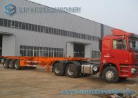 China Custom Q235 / Q345 40 Foot Flatbed Semi Trailer 50 Ton For Transportation for sale
