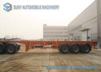 China Custom Q235 / Q345 40 Foot Flatbed Semi Trailer 50 Ton For Transportation for sale