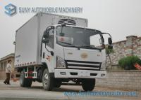 China FAW Light Duty 3000KG Refrigerator Van Truck Fresh Meat And Fish Transport Truck for sale