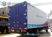China FAW 5000KG Refrigerator Van Truck Red Sea Food Transport Truck for sale