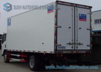 China ISUZU 4 X 2 Refrigerator Van Truck  8000KG White 6 Wheelers Refrigerator Van Truck for sale