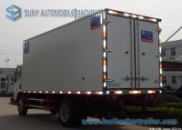China ISUZU 4 X 2 Refrigerator Van Truck  8000KG White 6 Wheelers Refrigerator Van Truck for sale