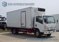 China ISUZU 4 X 2 Refrigerator Van Truck  8000KG White 6 Wheelers Refrigerator Van Truck for sale