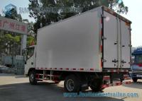China JAC 4 X2 Small Refrigerator Van Truck White 5 Ton Ice Cream Truck for sale