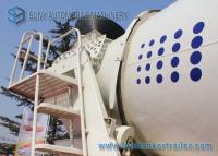 China 9 Cubic Meters Concrete Mixer Truck 350Hp HINO 700 LHD Foldable Chute for sale