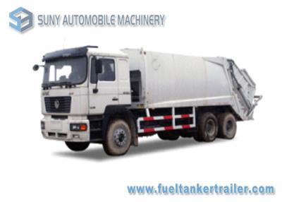 China 3 Axle Compression Garbage Trucks 10000kg Load Diesel SHACMAN 20M3 6X4 for sale