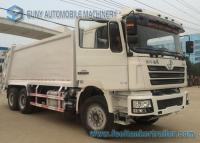 China 3 Axle Compression Garbage Trucks 10000kg Load Diesel SHACMAN 20M3 6X4 for sale