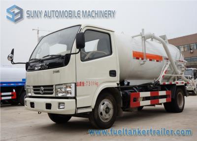 China Dongfeng 4000L 100hp Vacuum Tank Truck 4x2 Suction Type Sewer Scavenger for sale