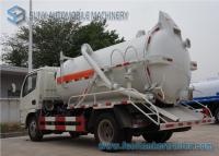 China Dongfeng 4000L 100hp Vacuum Tank Truck 4x2 Suction Type Sewer Scavenger for sale