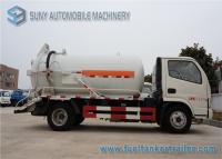 China Dongfeng 4000L 100hp Vacuum Tank Truck 4x2 Suction Type Sewer Scavenger for sale