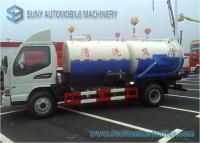 China JAC 141hp 3000 L Sewage Suction Truck  With Special Vacuum Pump for sale