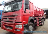 China 18000 L HOWO Sewer Flushing Truck 336hp Vacuum Suction Sewage Truck for sale