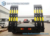 China Low Bed Semi Flatbed Semi Trailer 70 T 3 Axles With 16m Length for sale