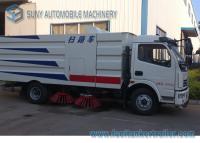 China Donfeng 4 X 2 Road Sweeper Truck Vacuum Sweeper Truck 103kw 140hp 5M3 for sale