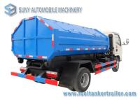 China Dongfeng 4 - 5m3 Diesel Arm Hook Garbage Trucks , 4x2 Drive Refuse Truck for sale
