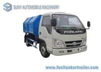 China Foton 3 - 4m3 4x2 Diesel Arm Hook Garbage Trucks 2 Axles 103hp for sale