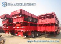 China 60 Ton Heavy Flatbed Semi Trailer FUWA Tri Axles Semi Cargo Trailer for sale
