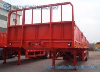 China 60 Ton Heavy Flatbed Semi Trailer FUWA Tri Axles Semi Cargo Trailer for sale