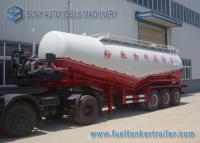 China Tri Axle 38 M3 Dry Bulk Tanker Trailer V Shape Cement Tank Semi Trailer for sale