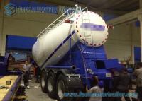 China 15 T 3 Axles Bulk Cement Tanker 54 Cbm Semi Tanker Trailers for sale
