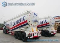 China Professional 12 Wheels Dry Bulk Tanker Trailer Tri - Axle V Shape for sale