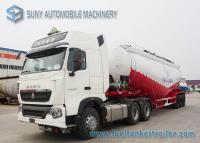 China White Durable Heavy Duty Dry Bulk Tanker Trailer High Capacity for sale