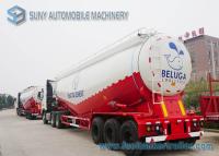China White Durable Heavy Duty Dry Bulk Tanker Trailer High Capacity for sale