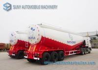 China White Durable Heavy Duty Dry Bulk Tanker Trailer High Capacity for sale