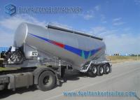 China 6 Wheels Mild Steel Dry Bulk Tanker Trailer Single Tyre 48000 L Volume for sale